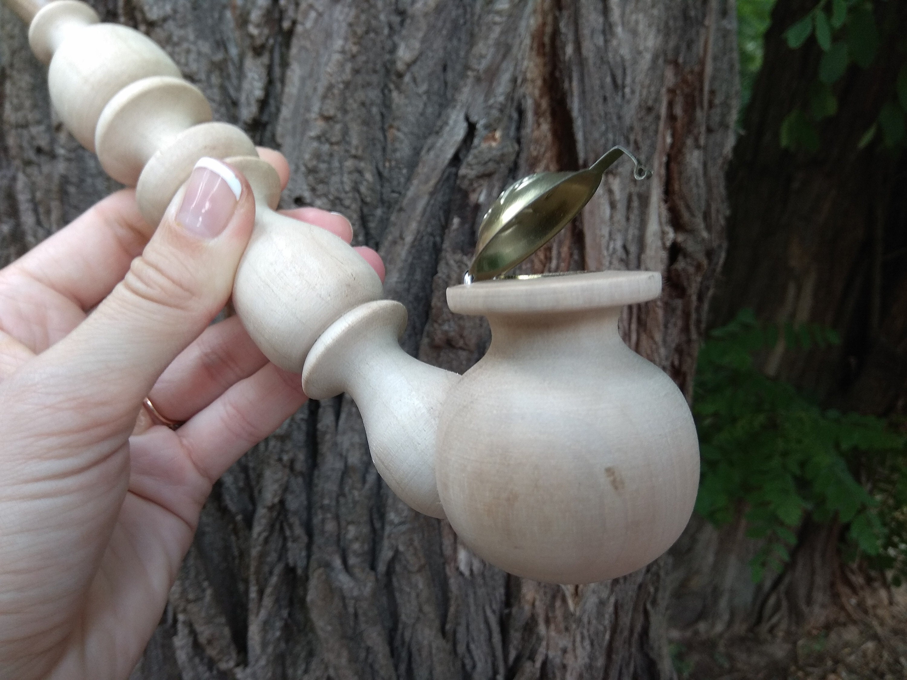 Wood Smoking Pipe With a Lid Hippie Gift for Men Peace - Etsy