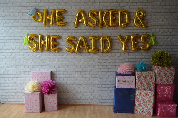 He Asked & SHE SAID YES Ring 16 Rose Gold silvergold | Etsy