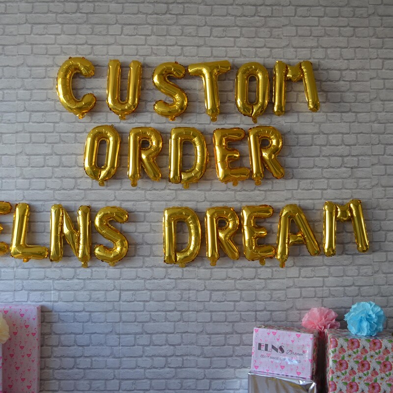 Custom Balloon Banner - Etsy