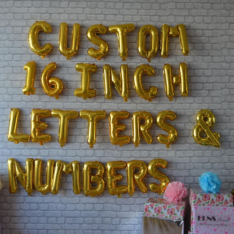 Small Number Balloon - Etsy
