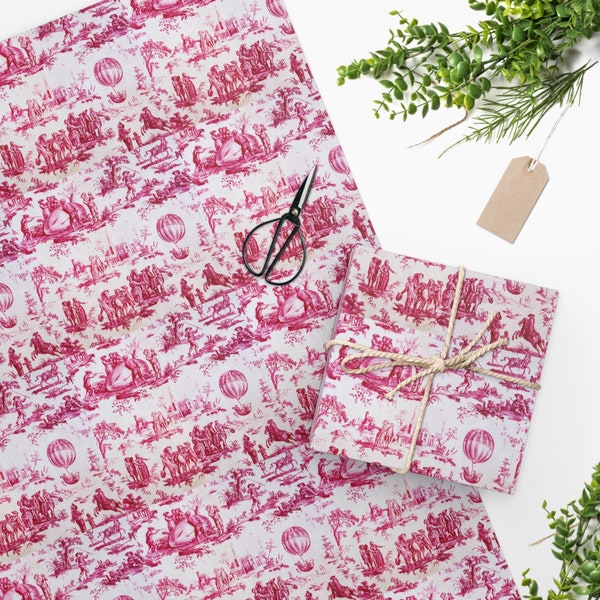 French Toile Paper - Etsy