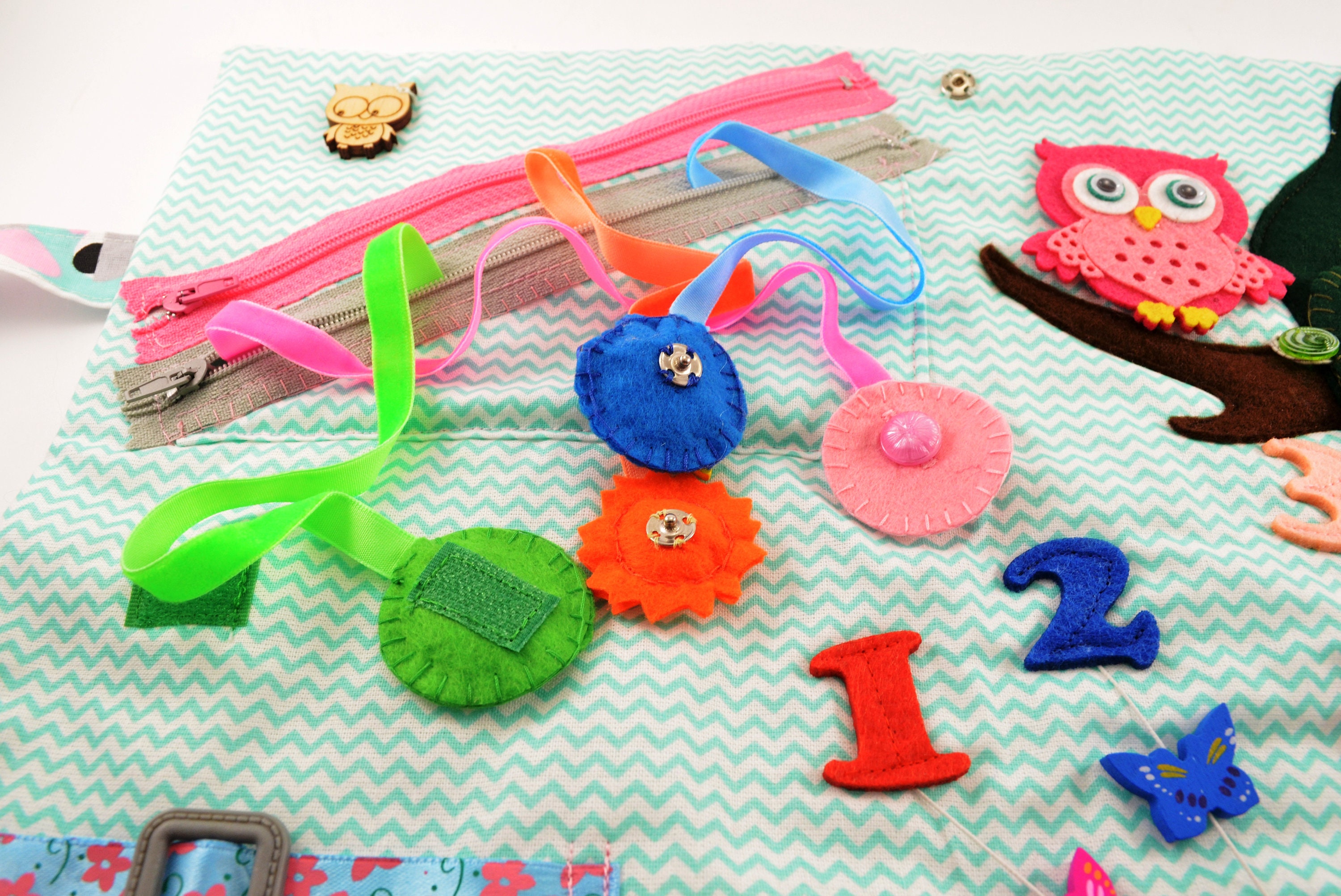 Owl Busy Book Tutorial Quiet Book Travel Toys Montessori - Etsy