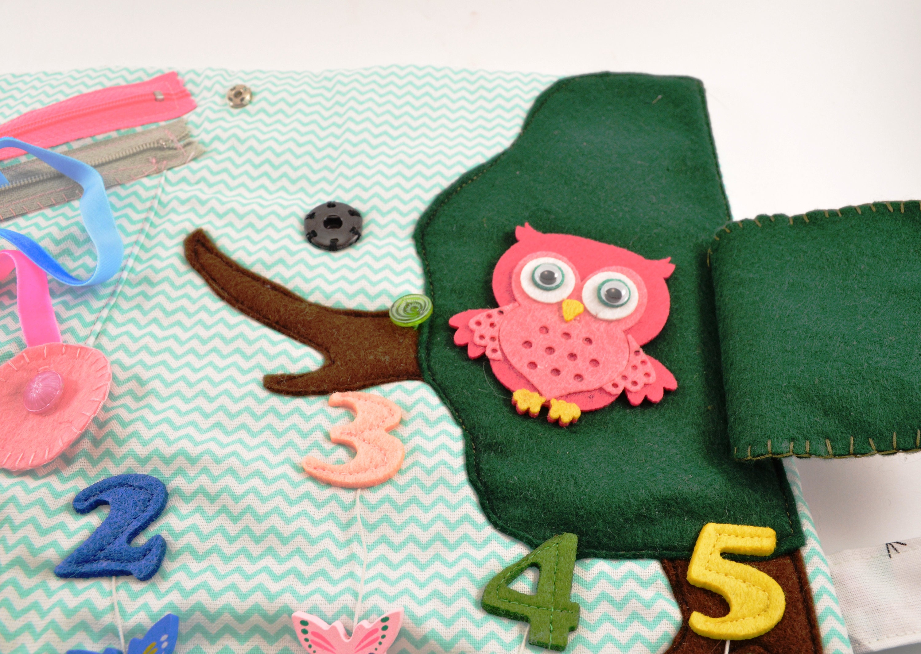 Owl Busy Book Tutorial Quiet Book Travel Toys Montessori - Etsy
