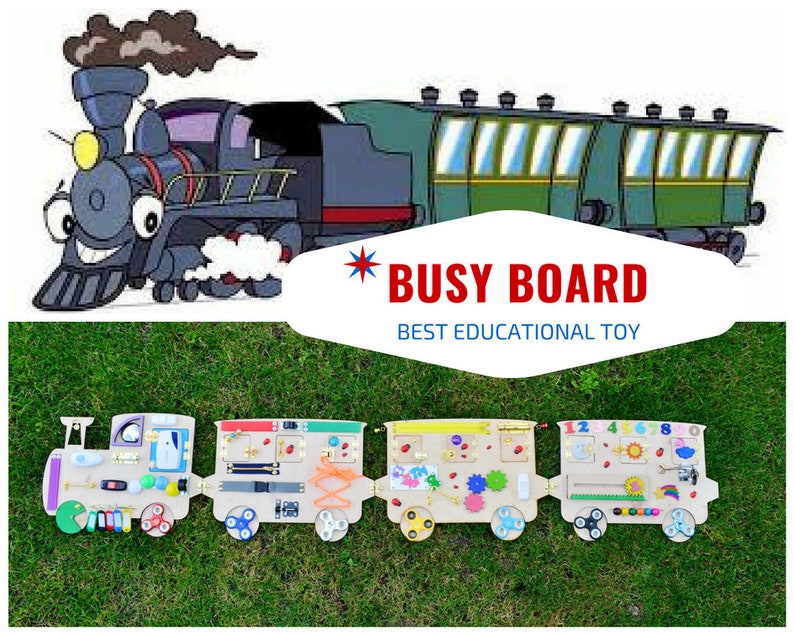 Musical Toys Train Busy Board Baby 1st Christmas Gift - Etsy