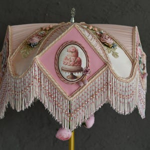 VICTORIAN LAMPSHADE CANDY With Beaded Fringe for Romantic Déco - Etsy