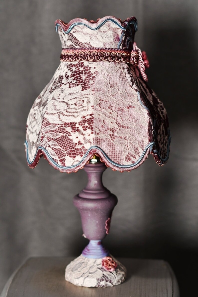 PURPLE VINTAGE LAMP - Etsy