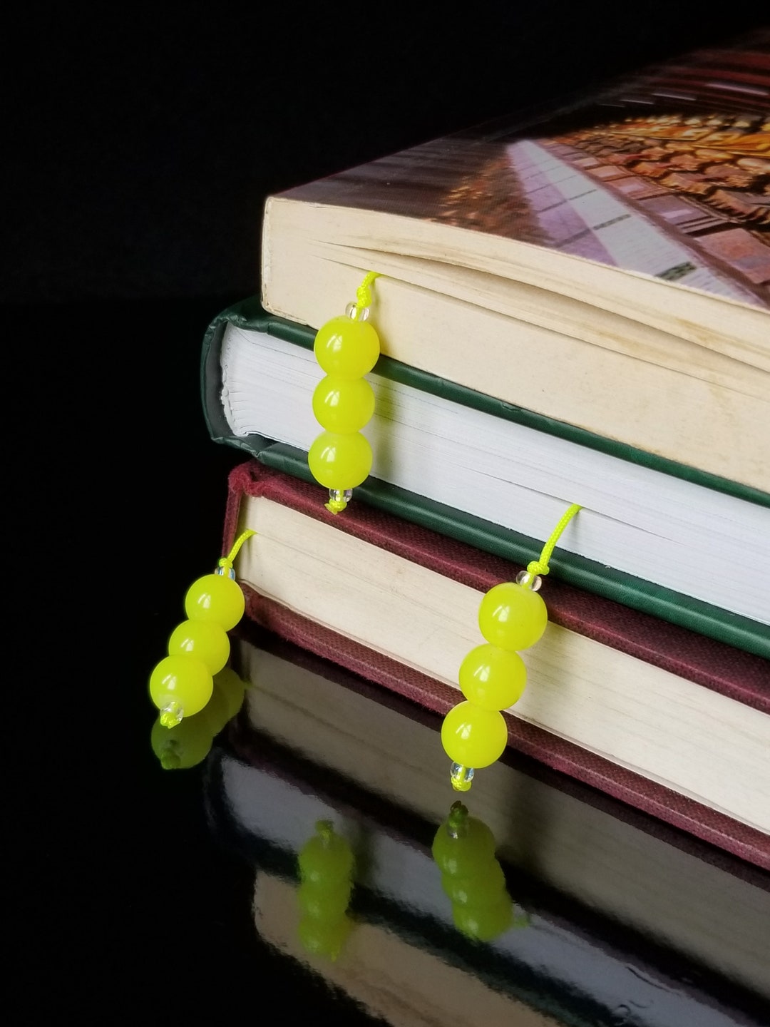Neon Bookmark, Beaded Bookmark, Book Accessories, Reading Accessories ...