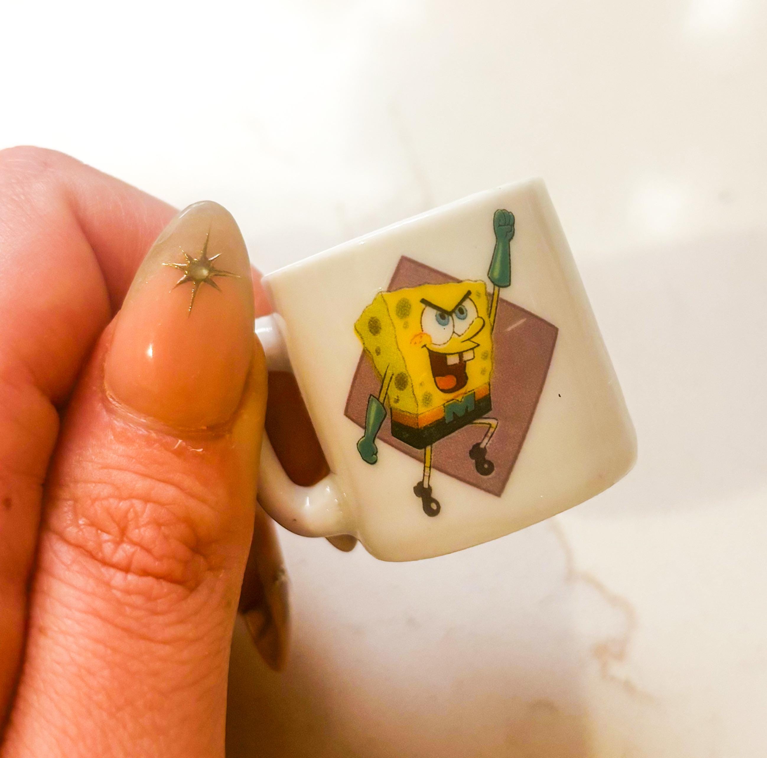 Vintage Spongebob Mini Mug Set: 2002 Nickelodeon Ceramic Collectibles ...