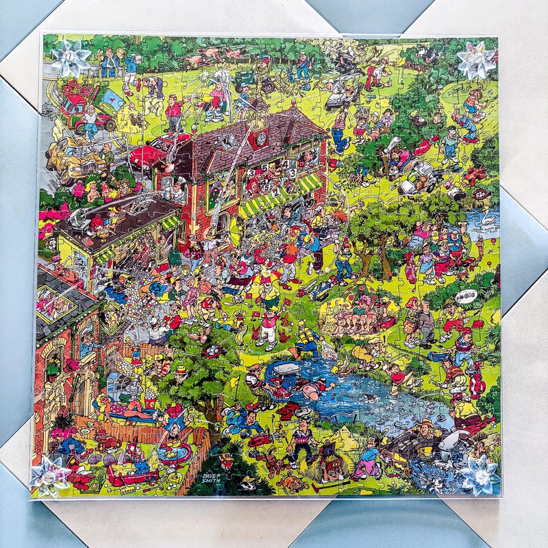 Vintage Cartoon Puzzle - Etsy