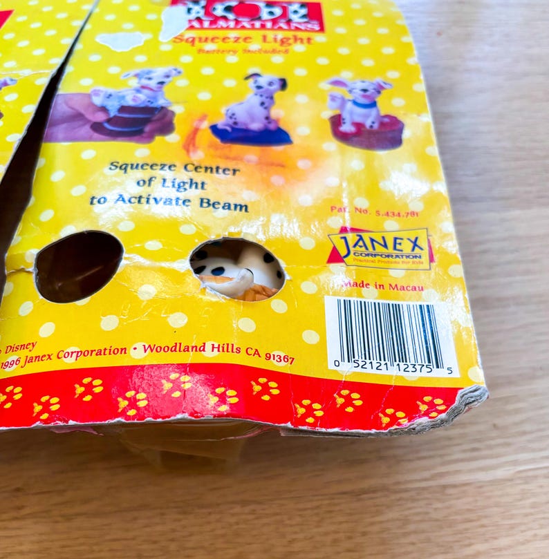 Vintage 1996 Disney 101 Dalmatians Squeeze Light Figures, Set of 2 ...