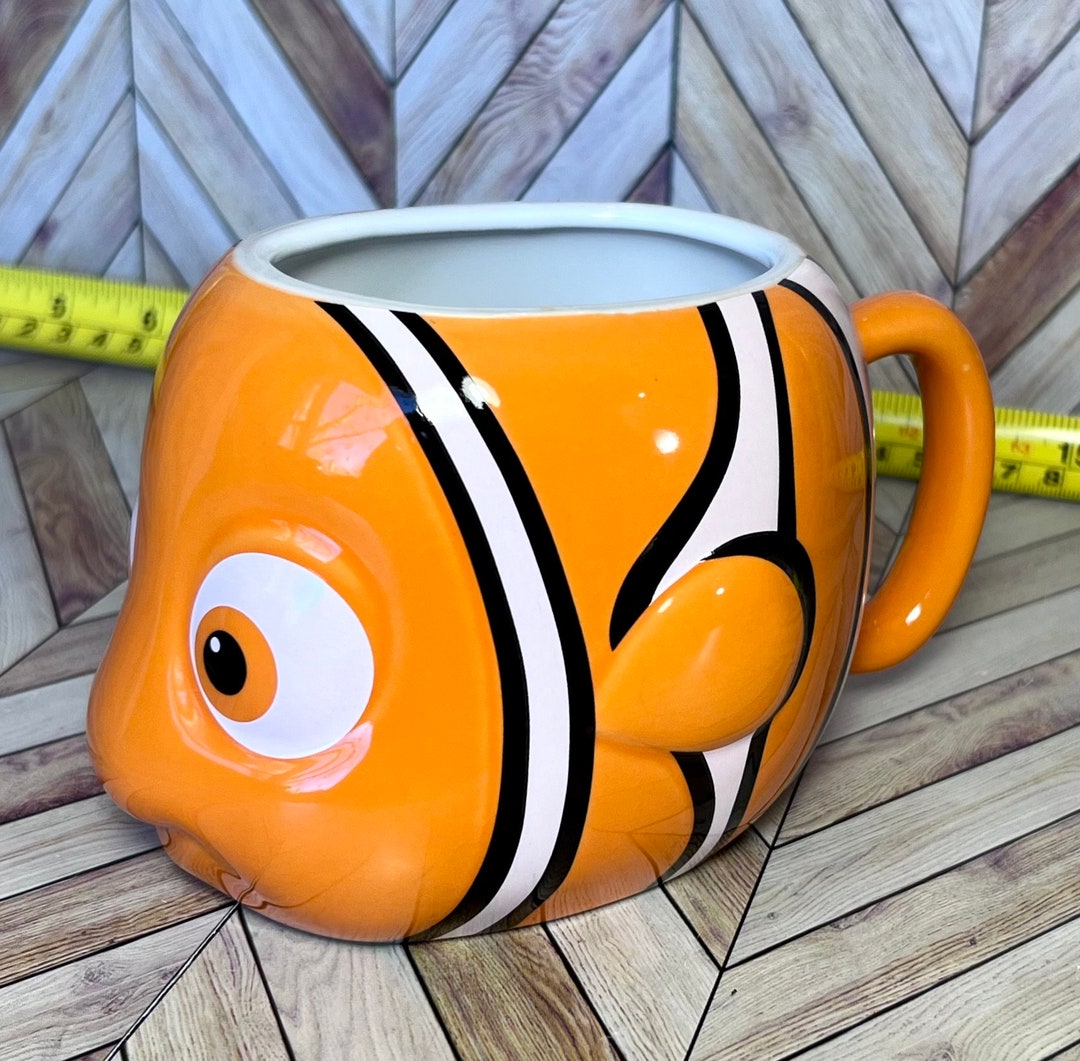Vintage Y2K Disney Pixar Finding Nemo Clown Fish Oversized Coffee Mug ...