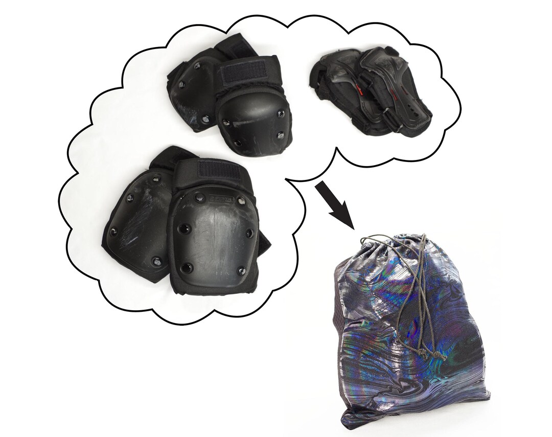 Protective Gear Bag: Fluid Art Drawstring Bag for All Your Protective ...