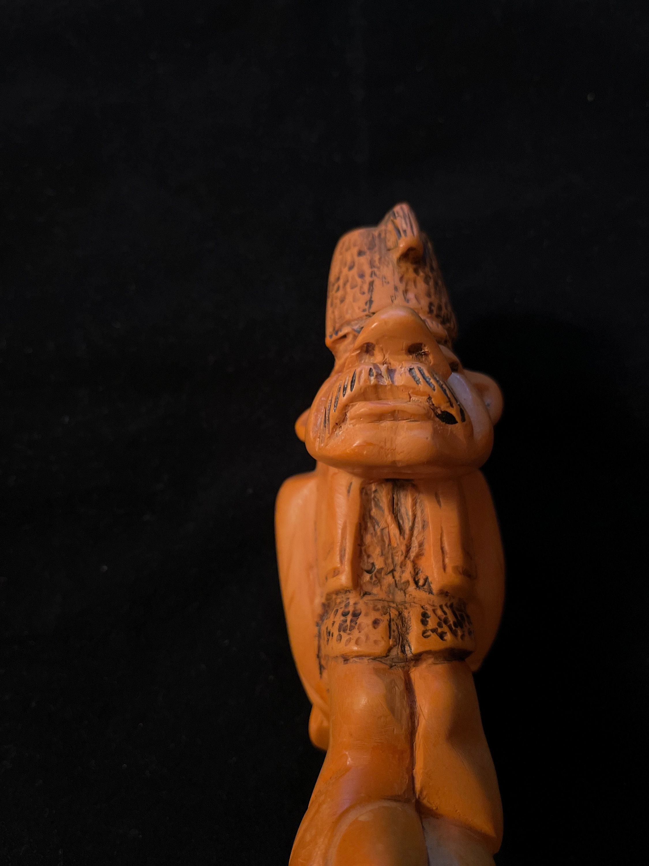 Egg Yolk Bakelite Figurine, Man With Tarboosh - Etsy