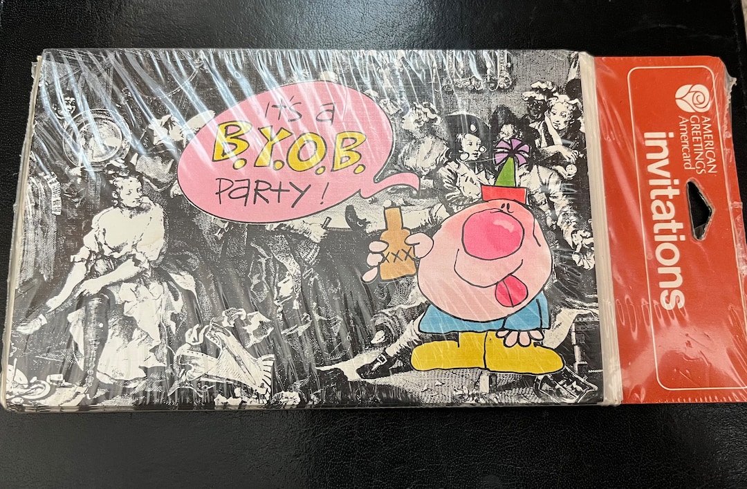 It’s a BYOB Party Ziggy Vintage American Greetings Americard Sealed Set ...