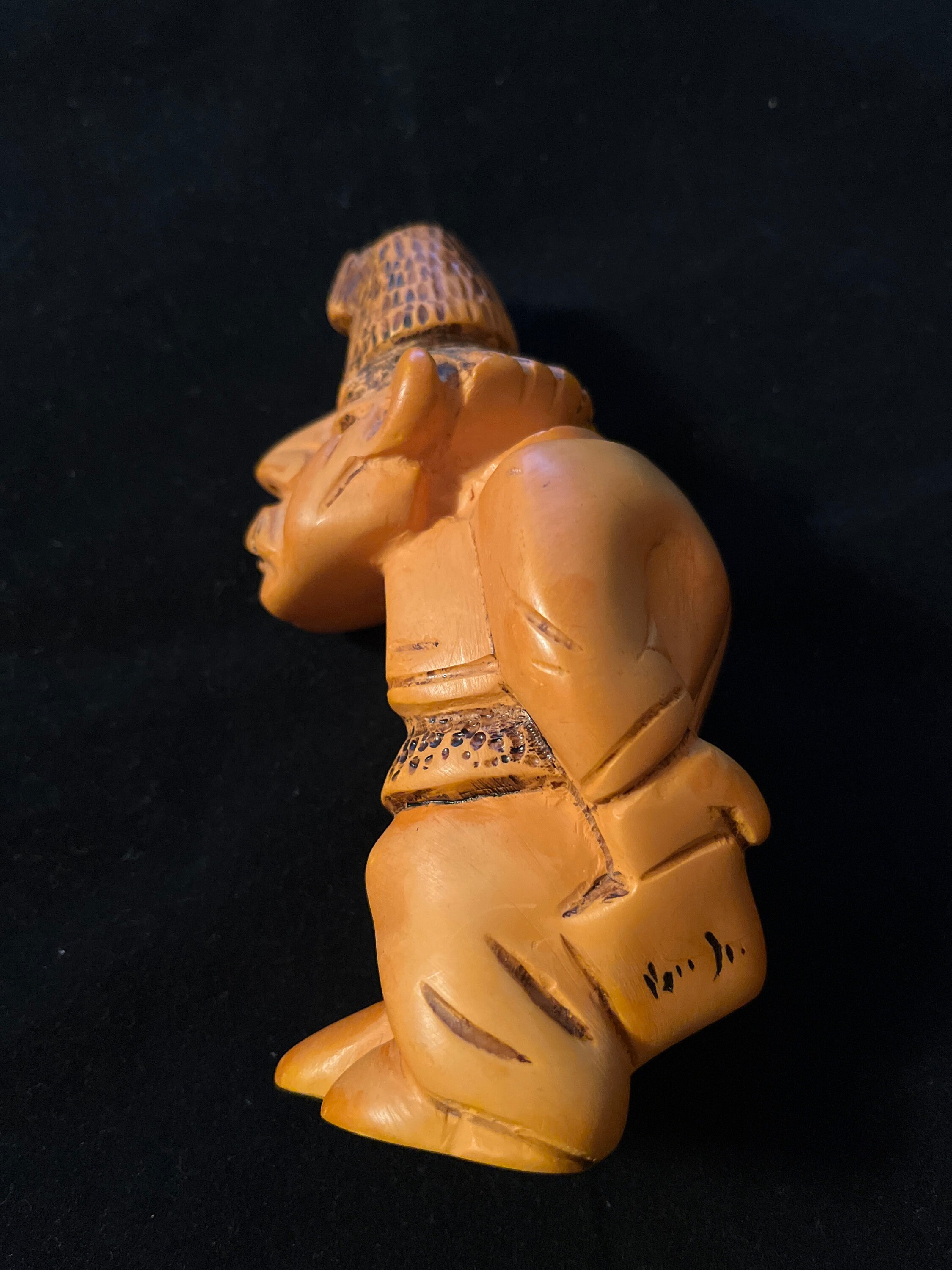 Egg Yolk Bakelite Figurine, Man With Tarboosh - Etsy