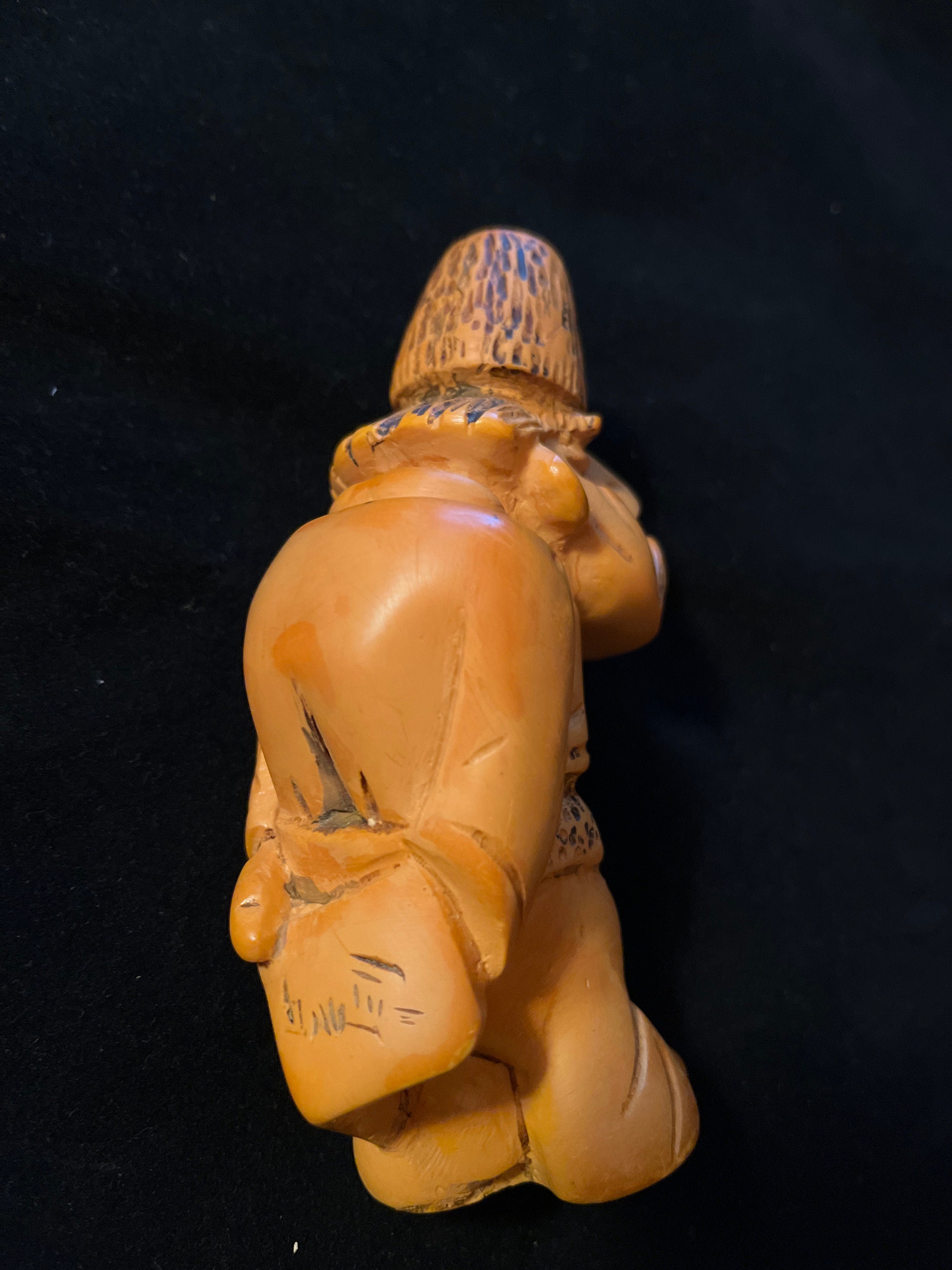 Egg Yolk Bakelite Figurine, Man With Tarboosh - Etsy