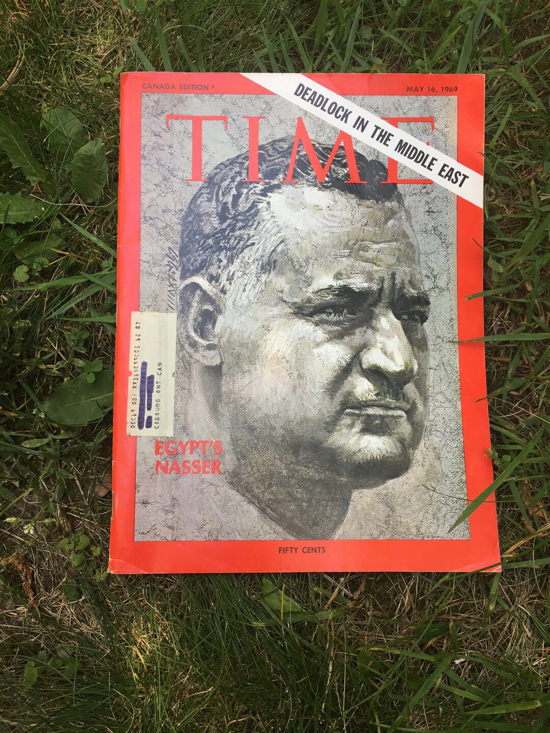 Egypt's Nasser, Time Magazine May 16, 1969; "deadlock in the Middle ...