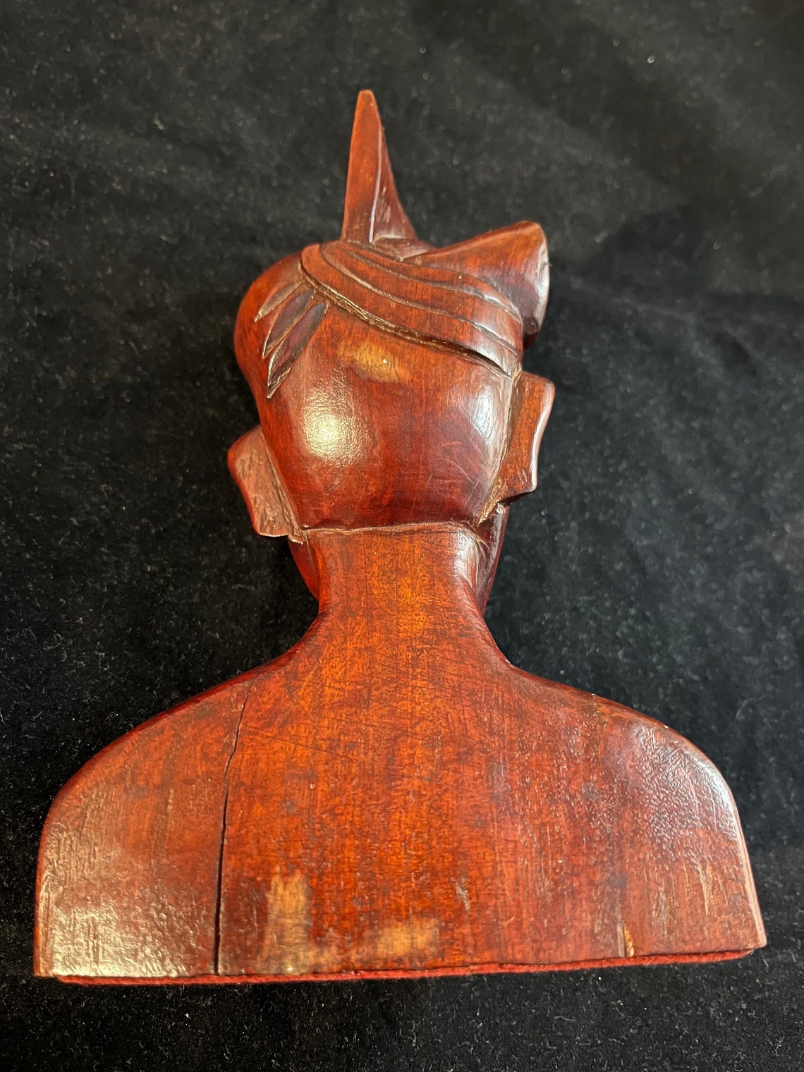 Bali Indonesian Man in Turban Head Bust Carved Wood Sculpture - Etsy