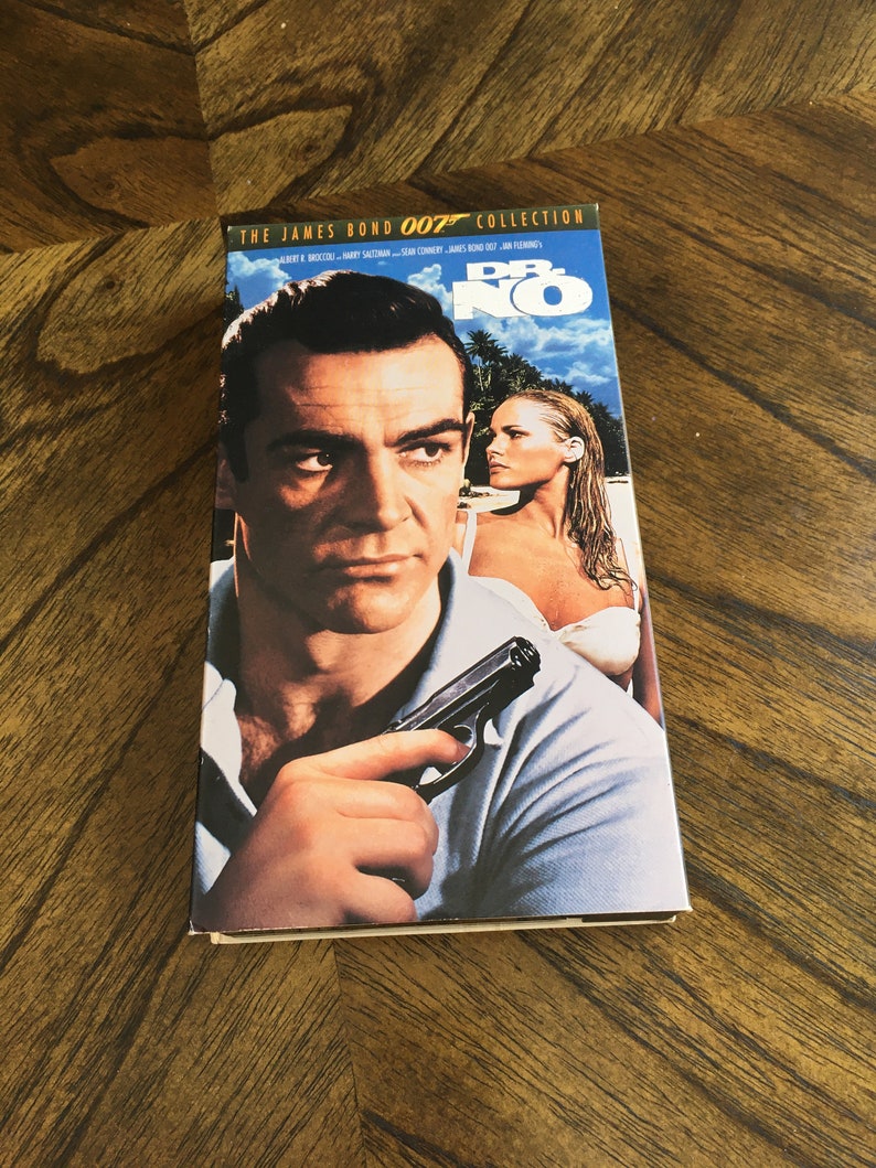 James Bond VHS Movies: the Spy Who Loved Me Dr. No, Moonraker, on Her Majesty's Secret Service ...