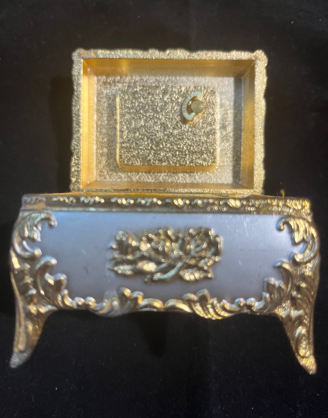 Vintage Sankyo Japan Chokin Art Metal Music Trinket Box, Rare - Etsy