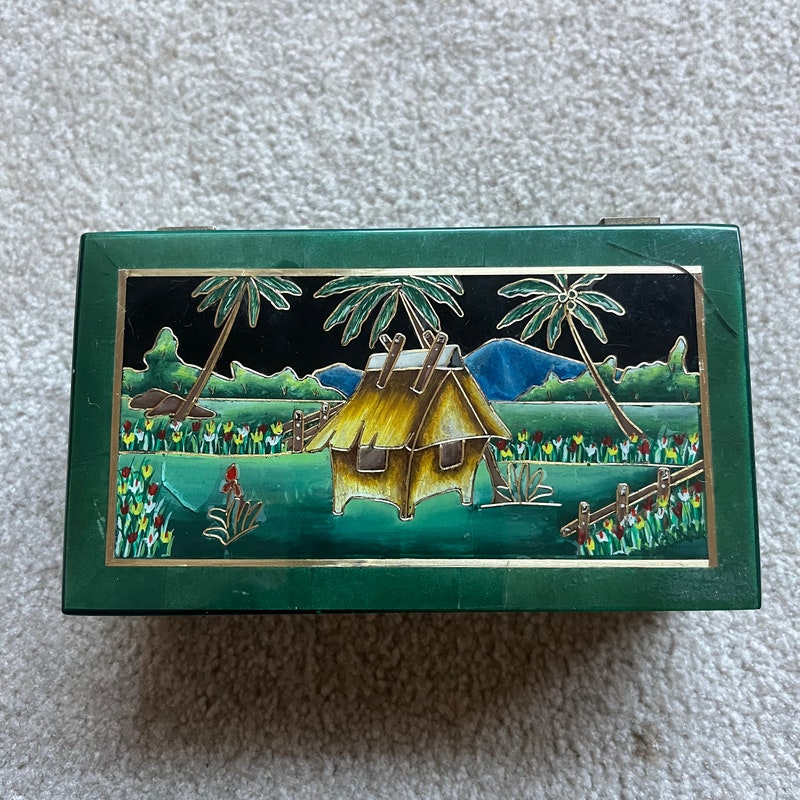 Lacquer Trinket Box - Etsy