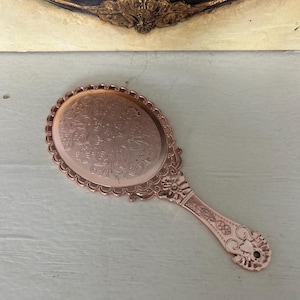 Vintage Style Gold Hand Mirror: Fancy Plastic Princess Mirror - Etsy
