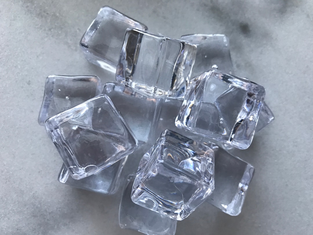 Ice Cubes | Artificial Plastic Ice Cubes | Fake Ice Cubes - Etsy