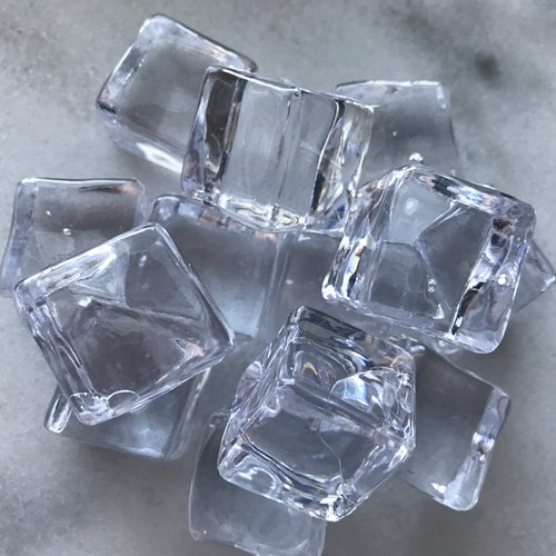 Ice Cubes Artificial Plastic Ice Cubes Fake Ice Cubes - Etsy