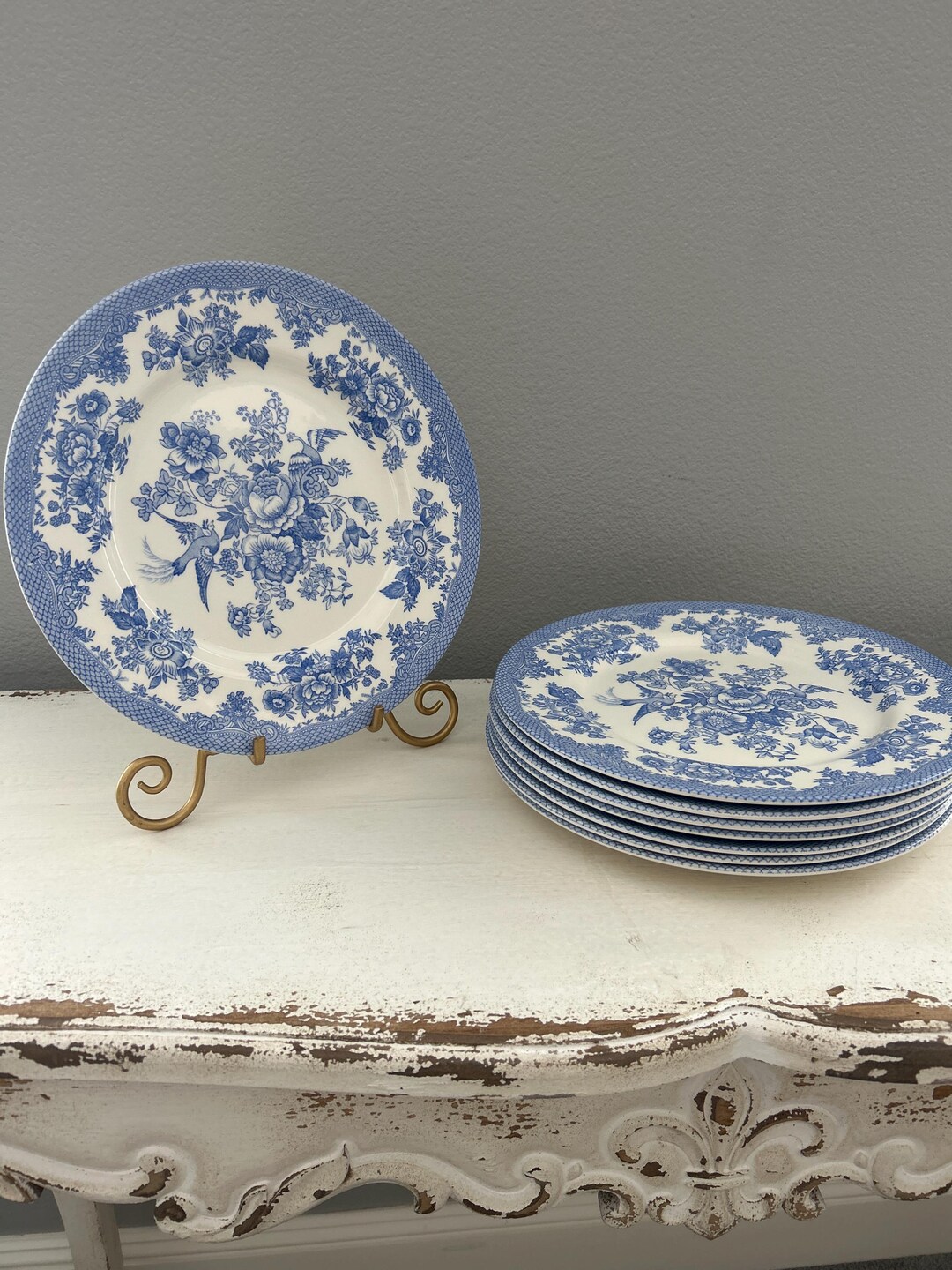Royal Stanford Set of 8 Diner Plates - Etsy