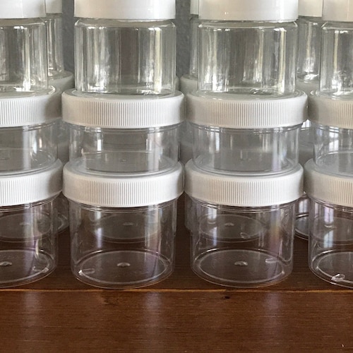 8oz Container With Lids 30 Pack Clear Plastic Round Storage | Etsy