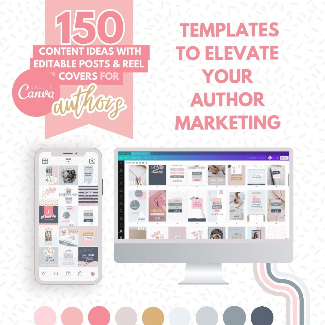 Instagram Templates for AUTHORS With 150 Content Ideas and Prompts for ...