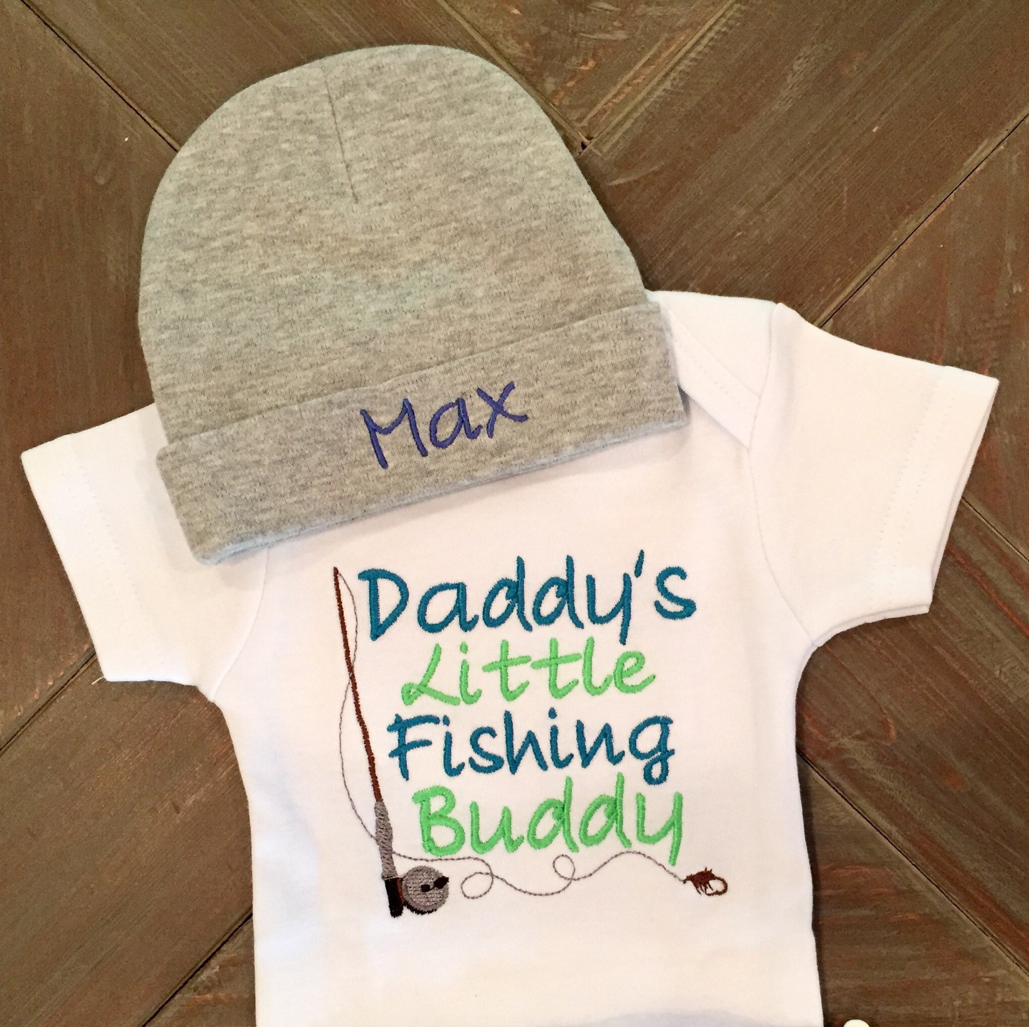 Baby Boy Clothes Baby Boy Outfit Daddy's Little Fishing - Etsy