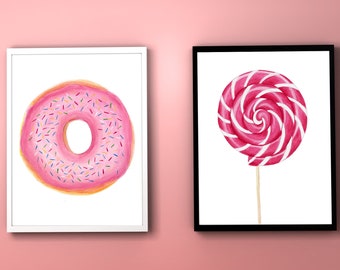 Lollipop art | Etsy