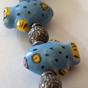 Blue Fish Ceramic Beaded Ceiling Fan Pull Fish Light Pull - Etsy
