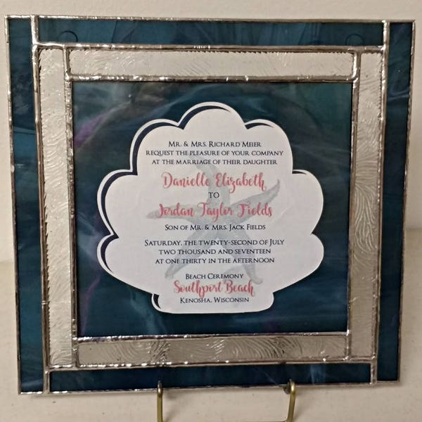 Stained Glass Frame Wedding Invitations - Etsy