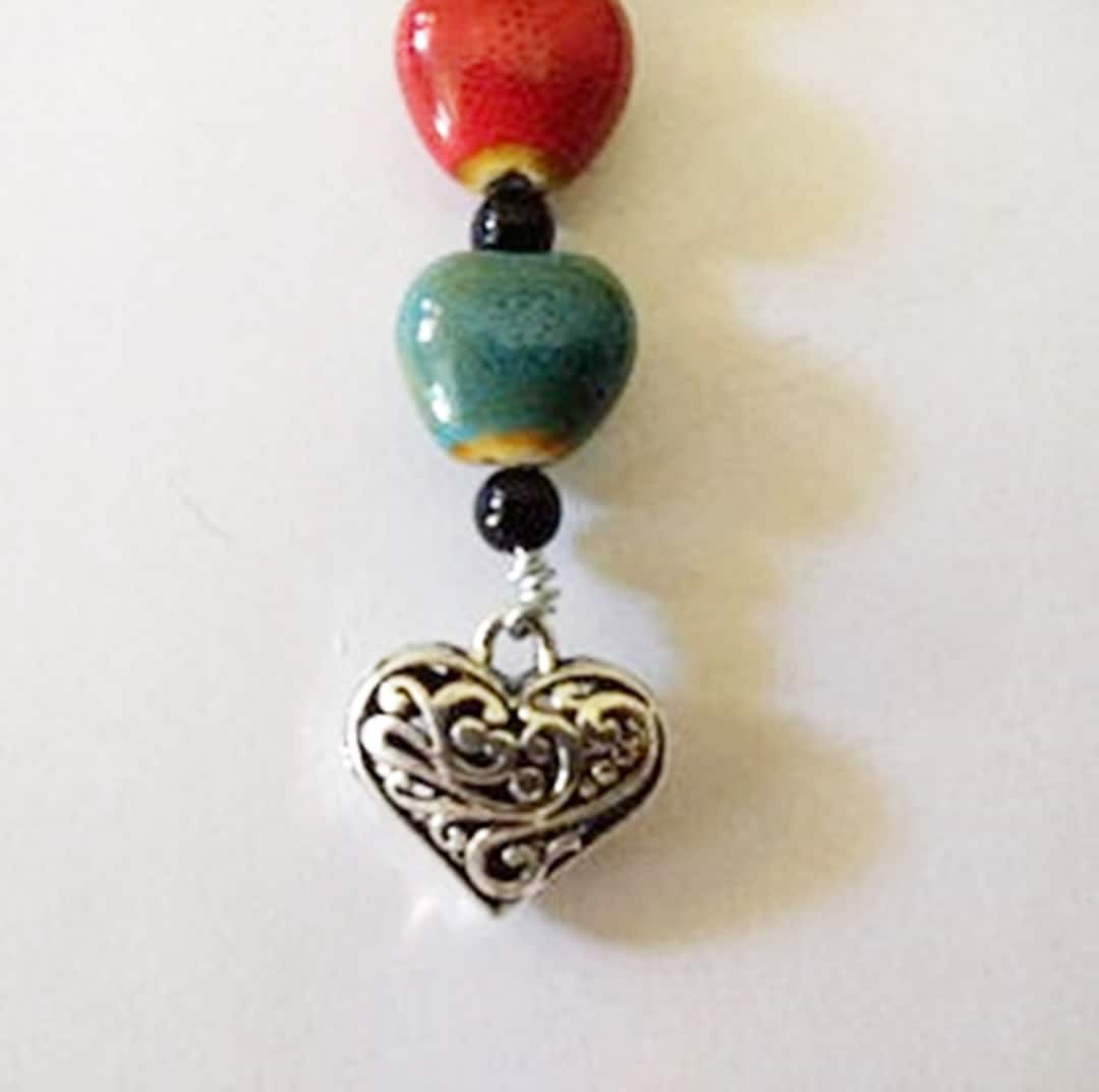 Ceramic Heart Ceiling Fan Pull: Car Rearview Mirror Charm - Etsy