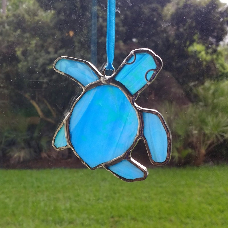 Turtle Suncatcher - Etsy