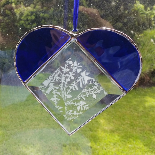 Beveled Glass Heart - Etsy