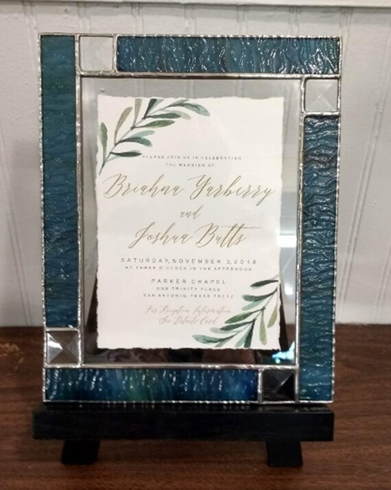 Wedding Invitation Made With Stained Glass The Knot Church Stained