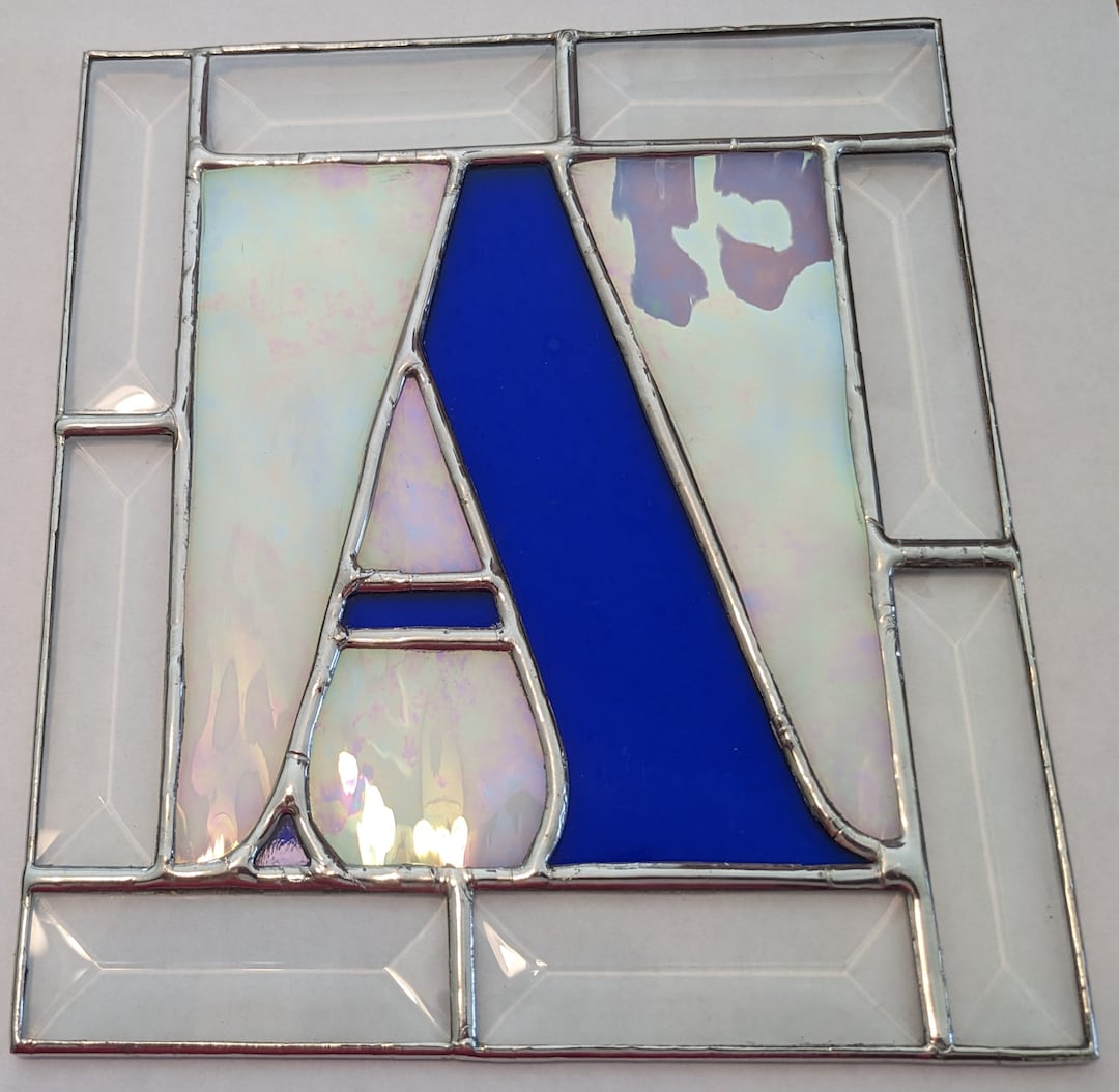 Personalized Stained Glass Initial Suncatcher: Custom Letter Art, 7 ...