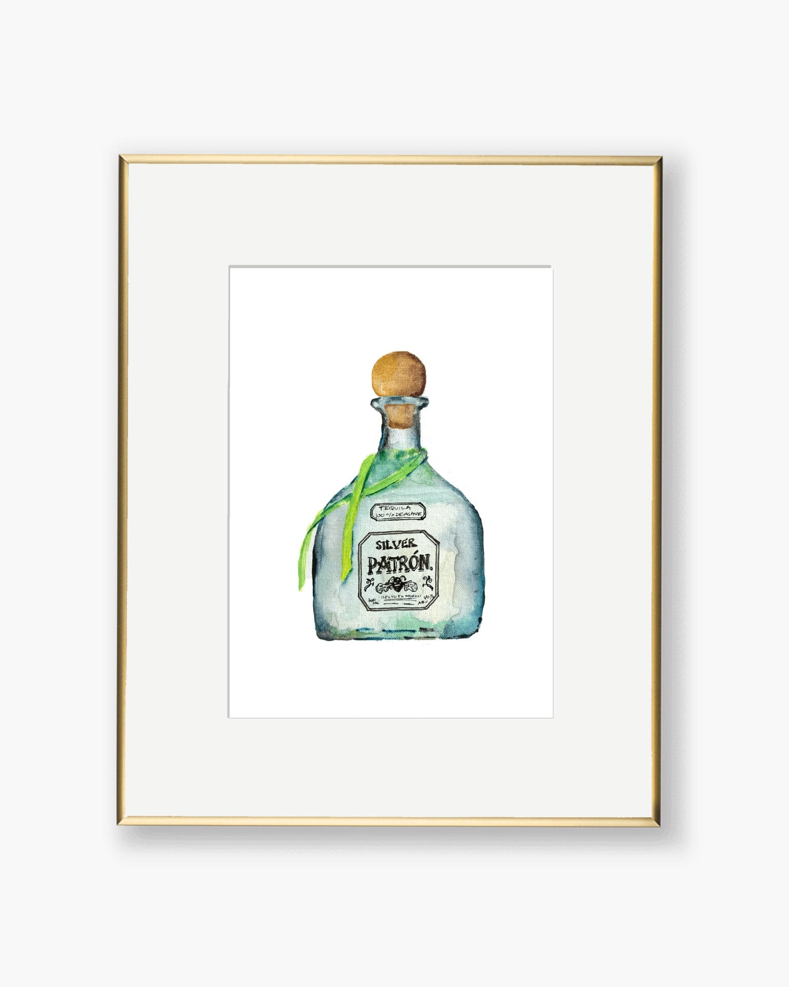 Patrón Tequila Watercolor Digital Download - Etsy