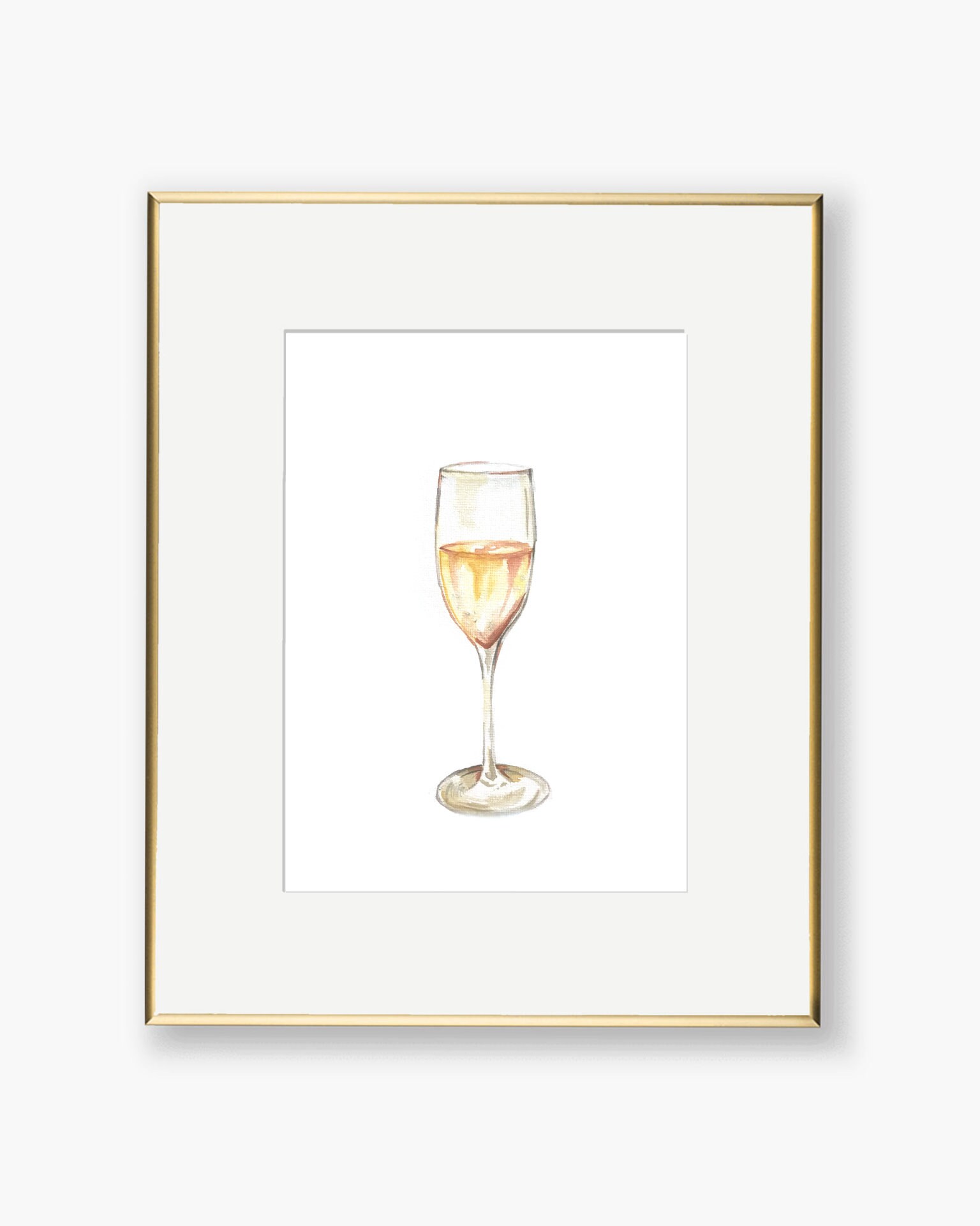 Champagne Watercolor Digital Download - Etsy