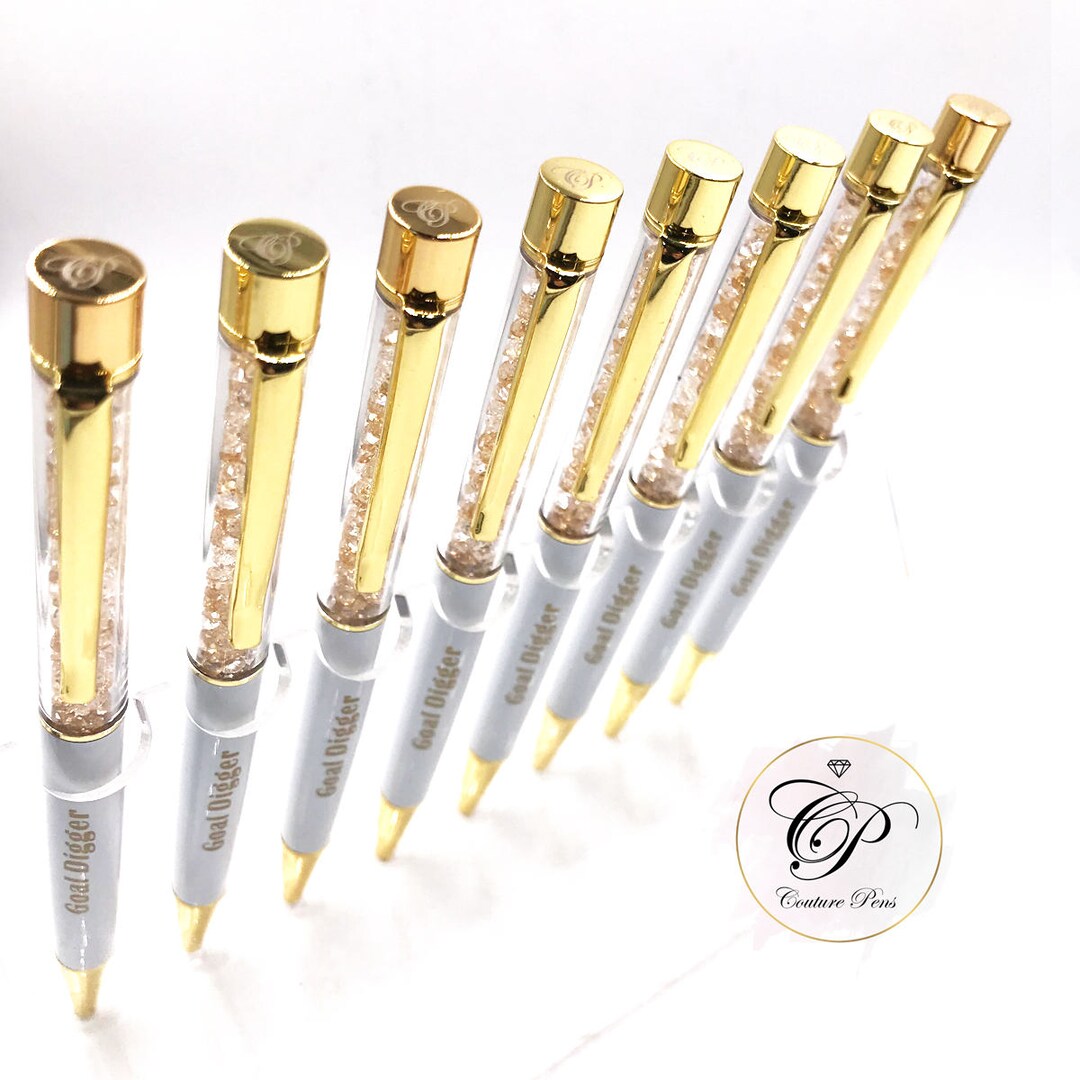 Goal Digger Custom Designed Crystal Pen With Quote - Etsy