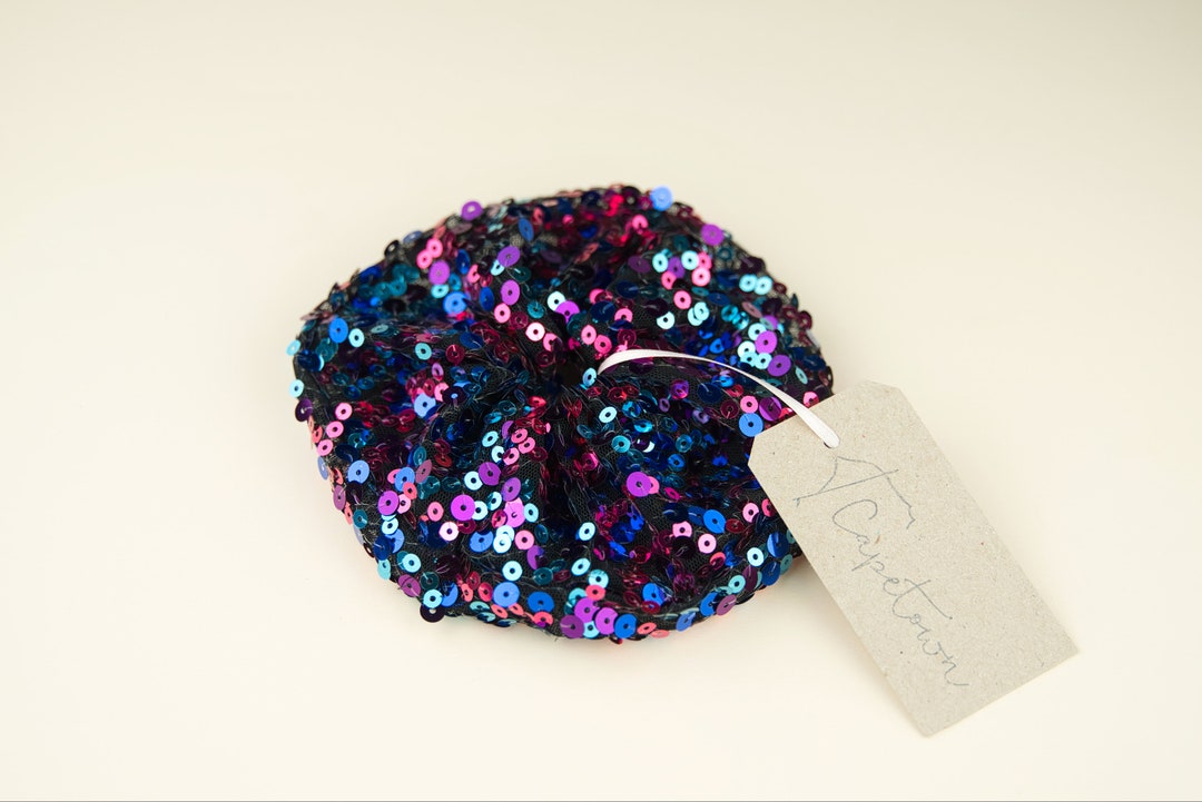 Colorful Sequin Scrunchie Giant Scrunchies Oversized - Etsy