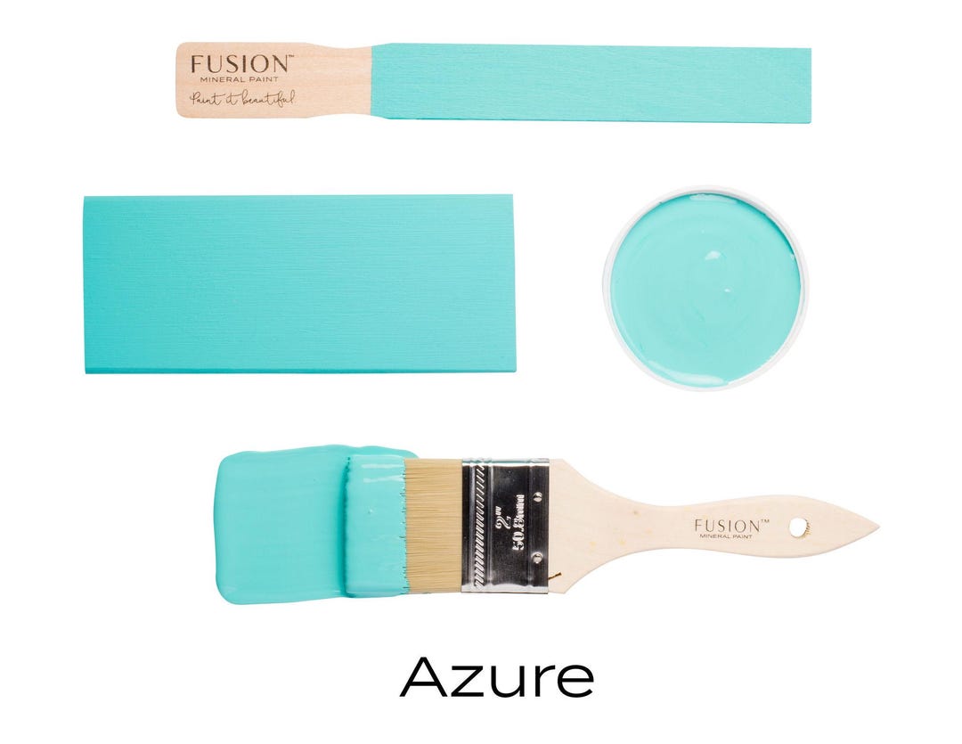 DISCOUNTED Fusion Mineral Paint Color: Azure Acrylic Resin Paint Built ...
