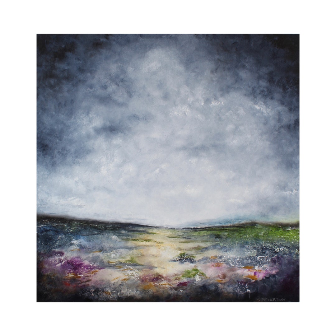 Moor Landscape Painting Giclee Print “on the Moor” - Etsy