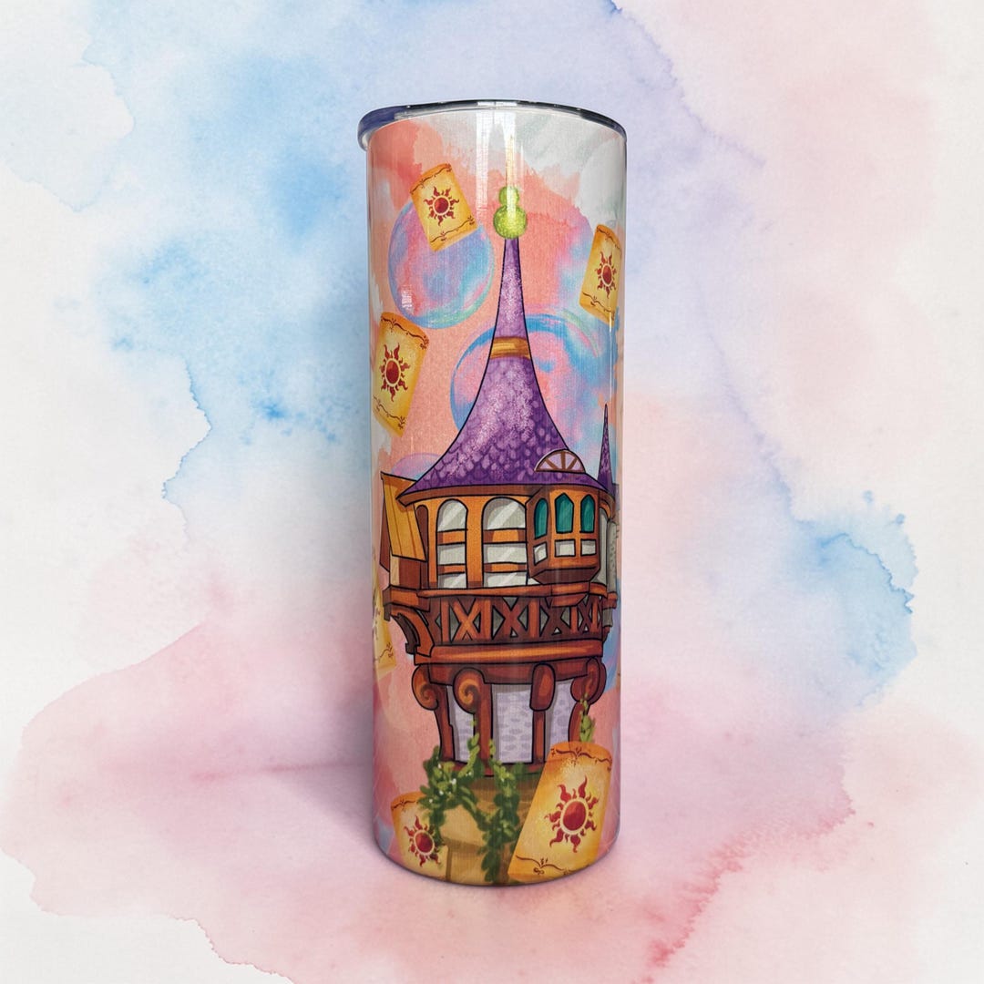 Rapunzel Tangled Inspired Tumbler 20 OZ Slider Lid Cup - Etsy