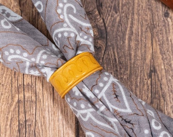 Handmade Leather Scarf Slide - Etsy