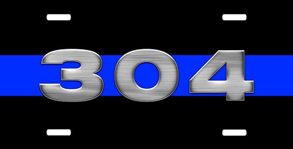 Thin Blue line Custom License Plate Custom Car Tag badge | Etsy