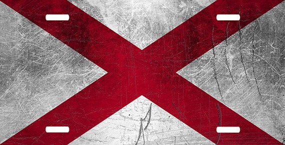 Alabama Custom License Plate Custom Car Tag Distressed | Etsy